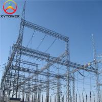 China Hot DIP Galvanized Q235B Q355B Electric Substation Steel Structure for Power Line Transmission for sale