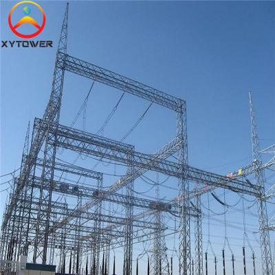 China Hot DIP Galvanized Q235B Q355B Electric Substation Steel Structure for Power Line Transmission for sale