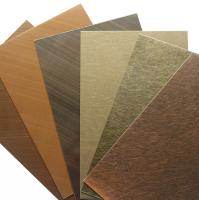 China 0.2mm-3mm ASTM AISI Color Stainless Steel Plate Mirror Gold Sheet Customized for sale