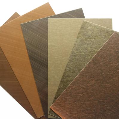 China 0.2mm-3mm ASTM AISI Color Stainless Steel Plate Mirror Gold Sheet Customized for sale