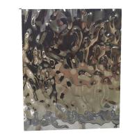 China Water Rippled Color Stainless Steel Plate Metal Decorative Sheet ODM for sale