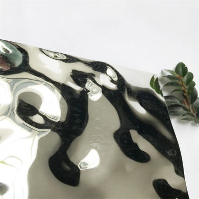 China Wall Decorative Stainless Steel Color Plate Water Wave Stainless Steel Panel SUS316N S31658 for sale