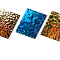 China 310 S31020 1.4841 Decorative 3D Water Wave Color Stainless Steel Plate For Restaurant for sale