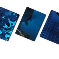 China 310 S31020 1.4841 Decorative 3D Water Wave Color Stainless Steel Plate For Restaurant for sale