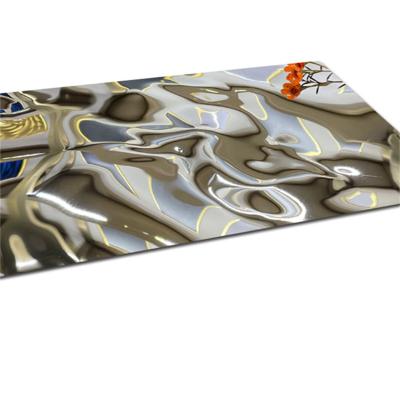China 316 Embossed Water Ripple Stainless Steel Metal Sheet for sale