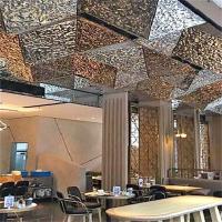 China SS316 Mirror Stainless Steel Water Ripple Metal Sheet Ceiling Panel 5mm for sale