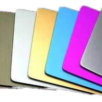 China ASTM 347 JIS SUS347 S34778 PVD Coated Steel Gold SS Sheet BA 8K Finish Customized for sale