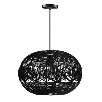 China Handcrafted rattan chandelier, warm glow for living rooms, OEM/ODM. for sale