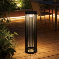 China Lighting solar rattan floor lamp, 17-yr handwoven, waterproof, easy install. for sale