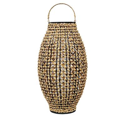 China Solar rattan lantern, portable, Handwoven durable, smart sensor. for sale