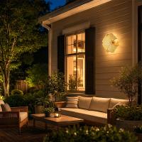 China Vintage solar sconce: rattan shade, flickering LED flame, wholesale/custom. for sale