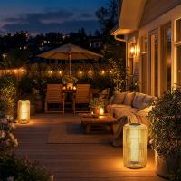 China Elegant solar rattan lantern,eco, warm light for patios & gardens. Durable. for sale
