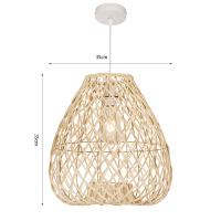 China Rustic hanging pendant lights featuring natural wood accents creating cozy atmosphere in cafes kitchens and dining areas for sale