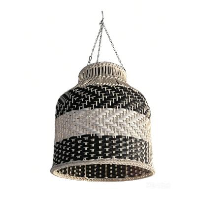 China Solar Woven Garden Pendant Lantern for Patio and Resort Projects for sale