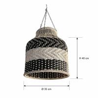 China Solar Woven Garden Pendant Lantern for Patio and Resort Projects for sale