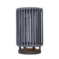 China Solar Garden Floor Lamp with Woven Shade for Patio and Resort Projects for sale