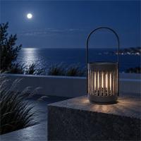 China Solar Table Lantern with Arch Handle for Garden Dining and Hotel Terraces for sale