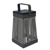 China Square Solar Garden Floor Lantern for Resort Walkways and Outdoor Lounges for sale
