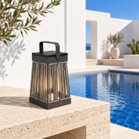 China Square Solar Garden Floor Lantern for Resort Walkways and Outdoor Lounges for sale