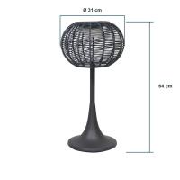 China Globe Solar Garden Floor Lamp for Courtyards and Outdoor Lounges for sale