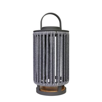 China Solar Tabletop Lantern with Vertical Shade for Outdoor Dining Projects for sale