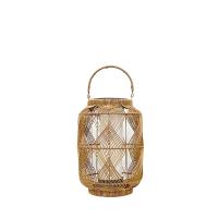 China Solar Garden Table Lamp with Cross-Woven Shade, 5000mAh Battery, and IP65+ Protection for Patio Styling for sale