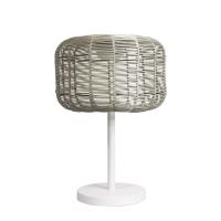 China Portable Smart Rechargeable Outdoor Table Lamp with Woven Drum Shade, IP65+ Protection, and 48 Hours Working Time for sale