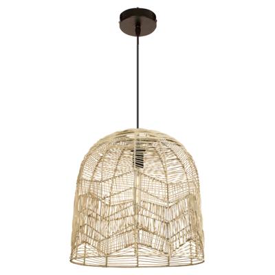 China Low Voltage Garden Pendant Light with Geometric Open-Weave Dome Shade and Sculptural Design for sale