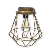 China Portable Smart Rechargeable Outdoor Lantern with Bronze Open-Frame Design, 5000mAh Battery, and IP65+ Protection for sale