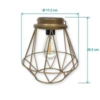 China Portable Smart Rechargeable Outdoor Lantern with Bronze Open-Frame Design, 5000mAh Battery, and IP65+ Protection for sale