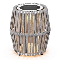 China Hourglass Rope-Weave Solar Table Light with IP65+ Protection and 48 Hours Working Time for Patio Ambience for sale