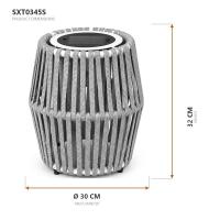 China Hourglass Rope-Weave Solar Table Light with IP65+ Protection and 48 Hours Working Time for Patio Ambience for sale