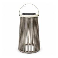 China Tapered Cord Frame Solar Garden Table Lamp with Arched Handle and IP65+ Protection Solar Patio Table Light for sale