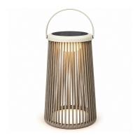 China Tapered Cord Frame Solar Garden Table Lamp with Arched Handle and IP65+ Protection Solar Patio Table Light for sale