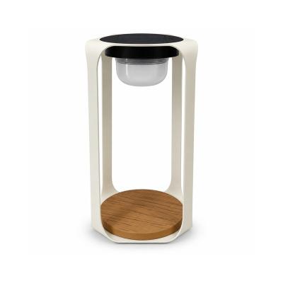 China Open Frame Solar Garden Table Lamp with Mini Planter Display and IP65+ Protection Solar Table Light for sale