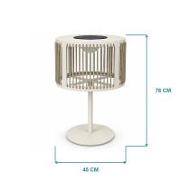 China Elevated Rope Drum Solar Table Light with Disc Base and IP65+ Protection for Garden and Patio Projects for sale