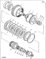 China 0344076 Shaft Deere parts 344E, 444E for sale