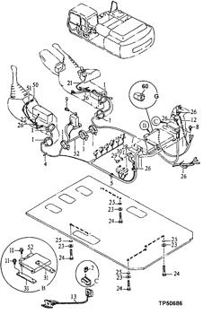 China 0001360 Wiring Harness Deere parts 190 for sale