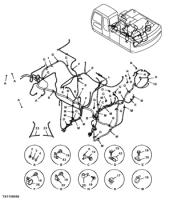 China 0004912 Wiring Harness Deere parts 270CLC, 2554, 230CLC for sale