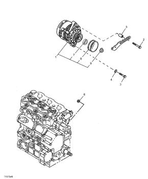 China 5863018560 Alternator Deere parts 17ZTS for sale