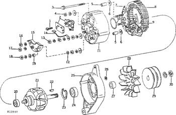 China AR40419 Alternator Deere parts 760, 500, 860, 600 for sale