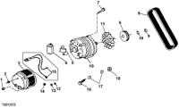 China AT173624 Alternator Deere parts 310G, 300D, 410D, 210LE, 410G, 310E, 6.8, RE151971, 540G, 710D, 485E, 450G, 344J, 1400, 450H for sale