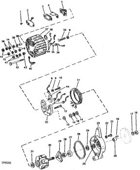 China AT45526 Alternator Deere parts 750, 755 for sale