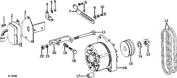 China TY1430 Alternator Deere parts 500A, 500B, 700A, 690, 500, 600 for sale