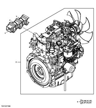 China 4647228 Alternator Deere parts 35G for sale