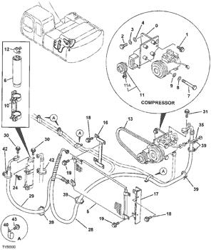 China 4339993 V-Belt Deere parts 230LCR, 230LC, 270LC for sale