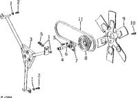 China H79236 V-Belt Deere parts 844, 180, 544B, 444, 544C, 444C for sale