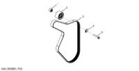 China R123432 V-Belt Deere parts 330B, 430B, 690ELC, 200LC, 270LC, 230LC, 120, 6.8, 4.5, 230LCR for sale
