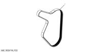 China R123442 V-Belt Deere parts 2054, 4.5, 2554, 6.8, 160C, 120, 310E, 120C, 230LCR for sale