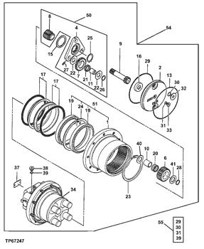 China 0748812 Thrust Washer Deere parts 35G, 35D, 27D, 27C, 27ZTS for sale